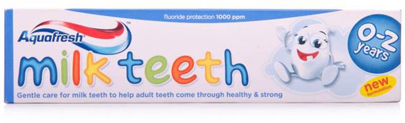 Aqua Fresh Milk Teeth Toothpaste (0-2Y) - 50ml Toothpaste - Buy Baby ...