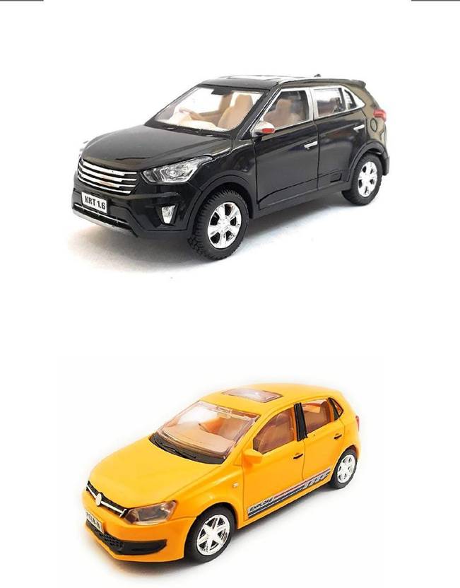 The Game Begins Combo Pack of Polo Car Toy and Hyundai Creta miniature ...