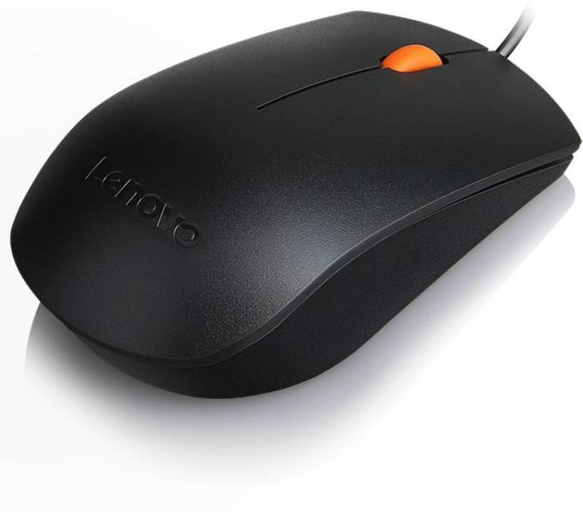 Lenovo KB MICE_BO 300 USB Wired Optical Mouse - Lenovo : Flipkart.com