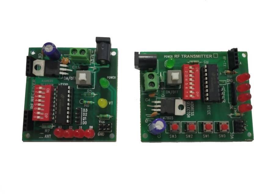 Embeddinator RF Wireless Encoder & Decoder Board With HT12E & HT12D IC ... Embeddinator RF Wireless Encoder & Decoder Board With HT12E & HT12D IC ...