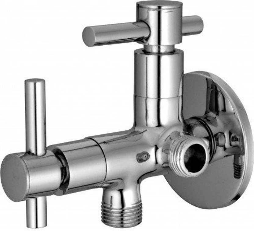 NJT Silver 2 in 1 Angle Terim Tap For Bath and Kitchen (Taps, Mixer ...