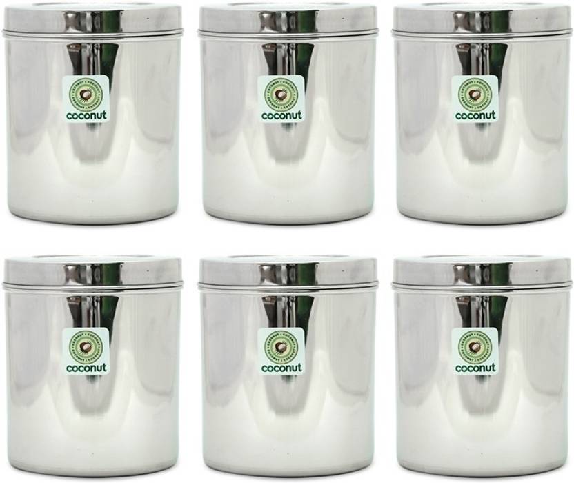 COCONUT Stainless Steel Plain Deep Dabba/Container/Storage/Utility Box ...