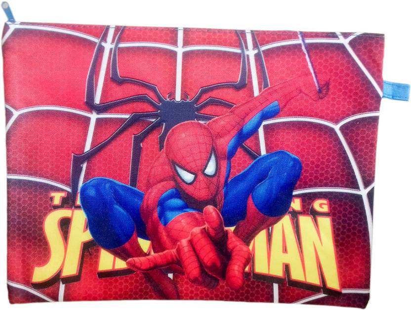 Flipkart.com | Kidoz Kingdom POLYESTER SPIDER MAN FOLDER A4 SIZE PAPER ...