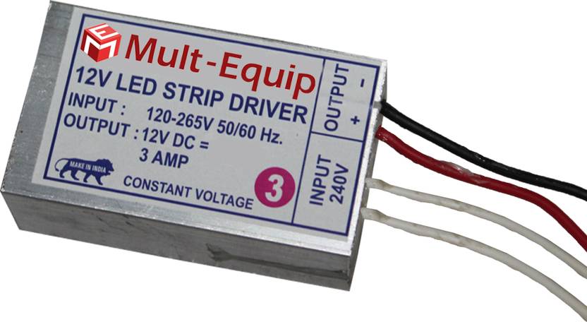 Mult-Equip 12V LED DRIVER DC 12V 3A INPUT 120-265V 50/60 Hz. 36W 36 ...