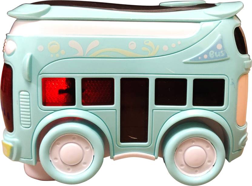 Kiddale Rc Electric Mini Bus Toy With Bluetooth, Remote Control, Lights ...