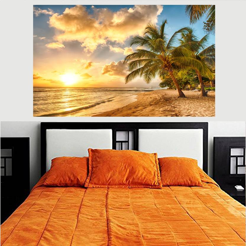 Beautiful Sunset Sea Beach Sunrise Poster HD Wallpaper Office Poster ...