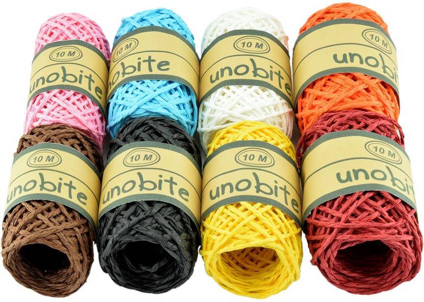 Unobite Premium Color Paper Twine Thread Cord for DIY Craft Decoration ...
