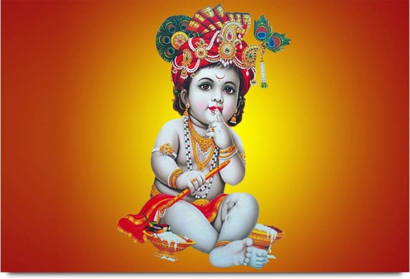 BAL GOPAL CUTE PIC Fine Art Print - Religious posters in India - Buy ...
