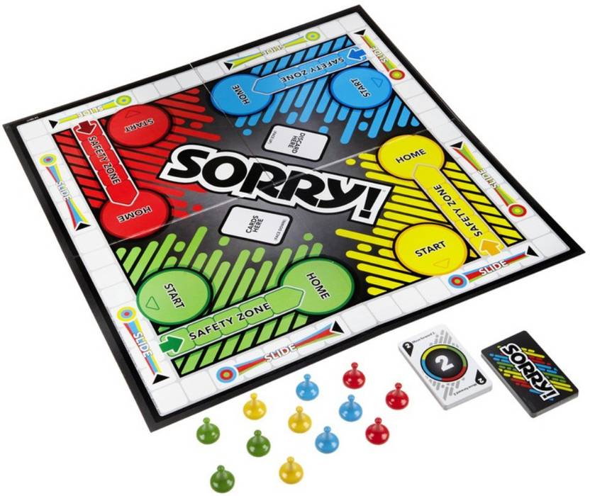 HASBRO GAMING Sorry! Game Party & Fun Games Board Game - Sorry! Game ...