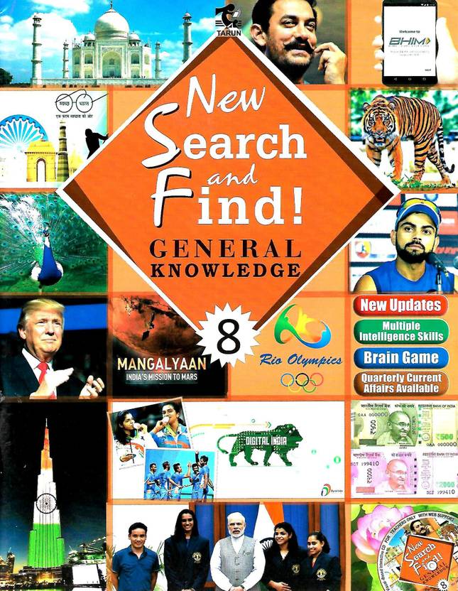 TARUN PUBLICATION NEW SEARCH AND FIND! (GENERAL KNOWLEDGE) CLASS 8: Buy ...