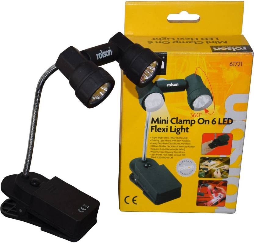 rolson mini clamp on 6 led flexi light Study Lamp Price in India - Buy ...
