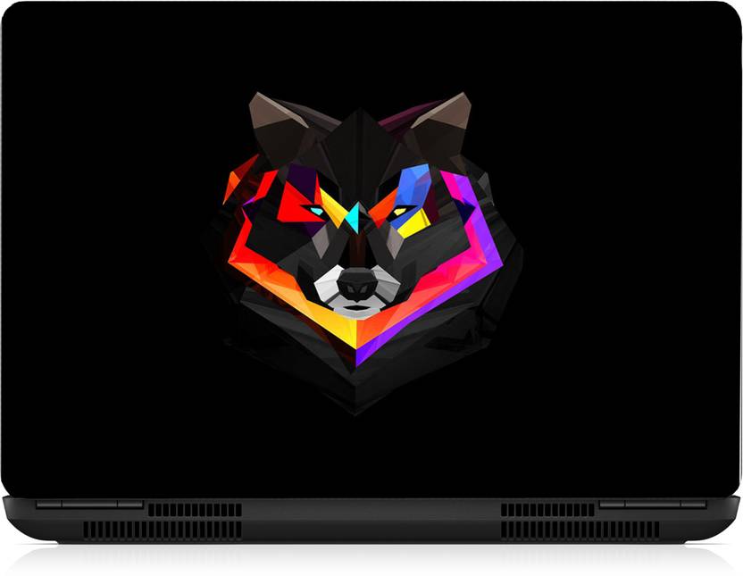 punix wolf design Exclusive High Quality Laptop Decal, laptop skin ...