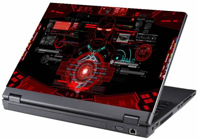 Gallery 83 iron man Vinyl Laptop Skin ( 15” x 10”) Vinyl Laptop Decal ...