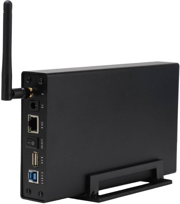 microware WiFI HDD Enclosure 3.5" USB 3.0 High Speed WiFi Wireless ...