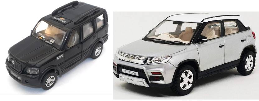 The Game Begins Combo of 2 Miniature Car Toys - Scorpio (Black) and ...