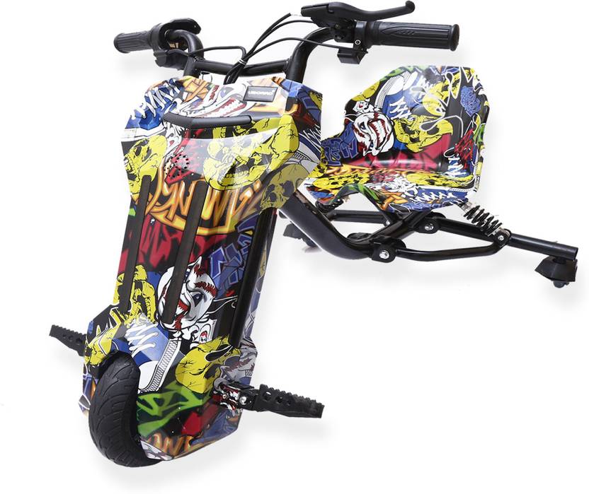 Uboard 3 Wheel Drift Cart Difter with Shocker Multicolored Kids Scooter ...