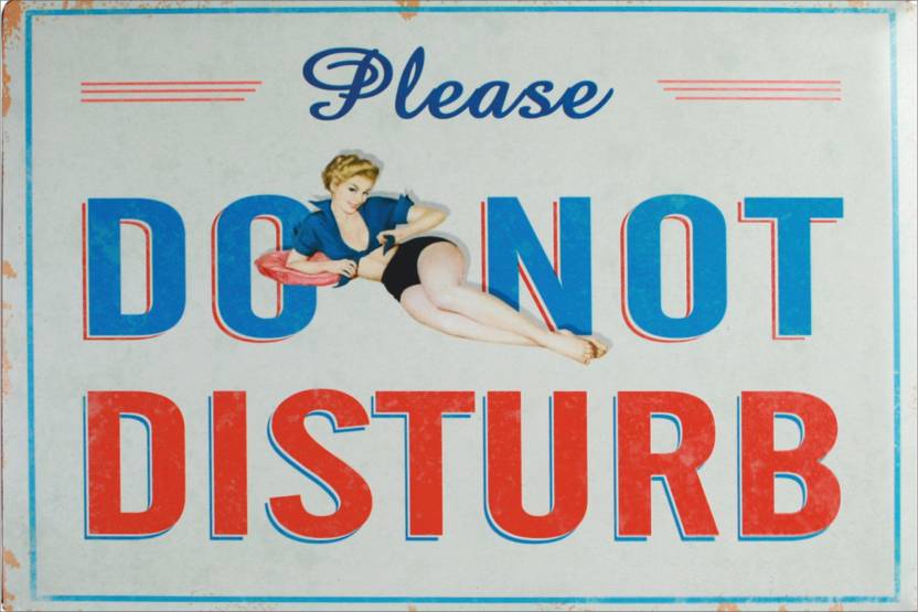 PLEASE DO NOT DISTURB wall poster with waterproof lamination (12X18 ...