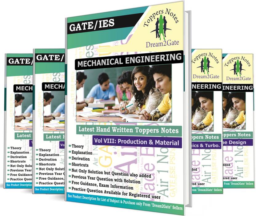 IES/GATE Mechanical Toppers Handwritten Notes Complete Study Material ...