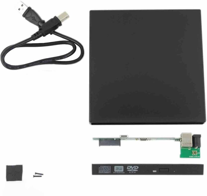 Buyyart USB 2.0 External Case Casing Dock for 12.7 mm SATA Laptop CD ...