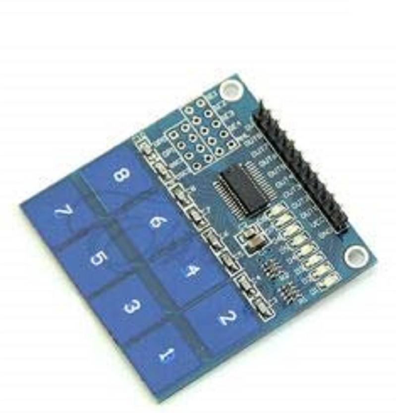 Robotbanao 8-Channel Capacitive Touch PAD Sensor Sensing Detector Module, Capacitive Touch ...