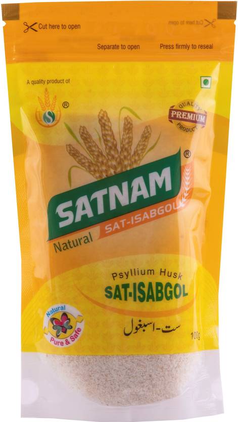 Satnam Sat Isabgol Psyllium Husk 100g Zip Pouch Price In India Buy