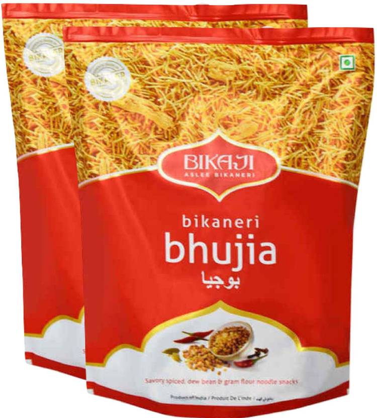 Bikaji Aslee Bikaneri Bikaji Bhujiya 1kg (Pack of 2) Price in India ...
