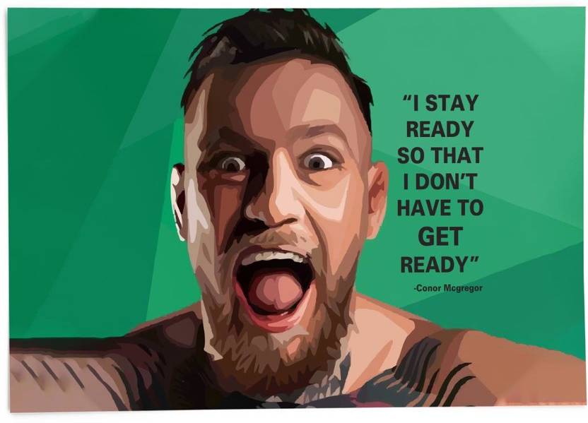 Conor Mcgregor Motivational Wall Posters Paper Print - Personalities ...