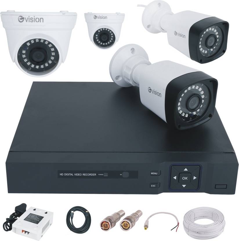 G-vision 2 MP 1080p Full HD 4 Channel Complete KIT Full HD DVR with 2 ...