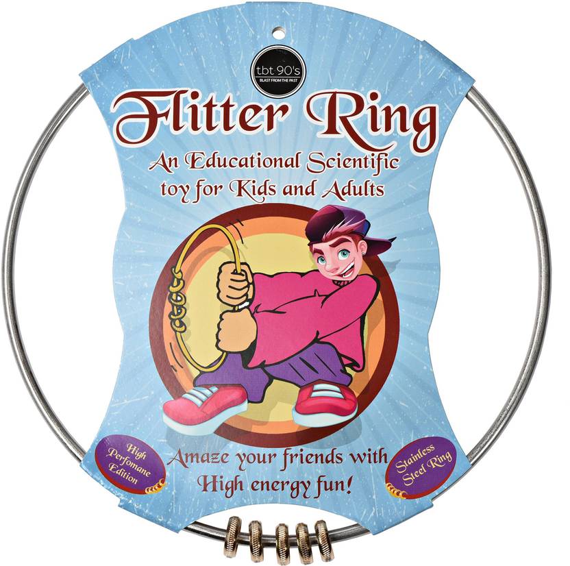 Tbt 90 s Flitter Ring Juggling Toy | Kinetic Gyro Sensory Toy | Fun ...