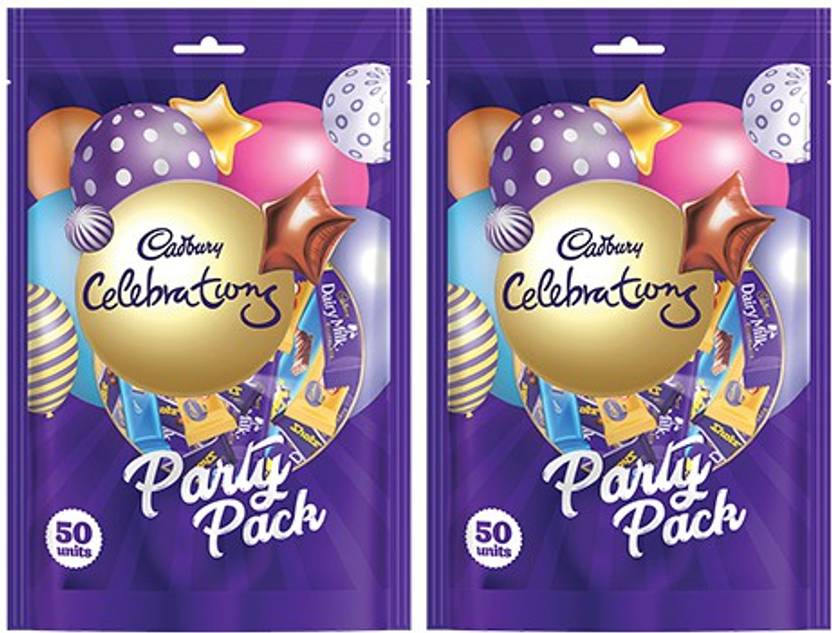 Cadbury Celebrations Party Pack 349g - Pack of 2 Bars Price in India ...