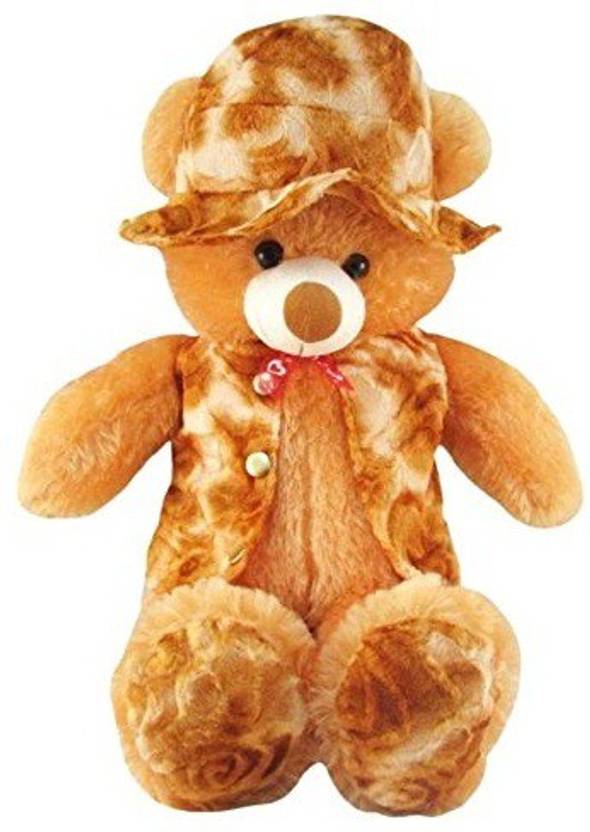 Unnati collection Soft Stuffed Brown Jacket Teddy Bear - 30 cm - Soft ...
