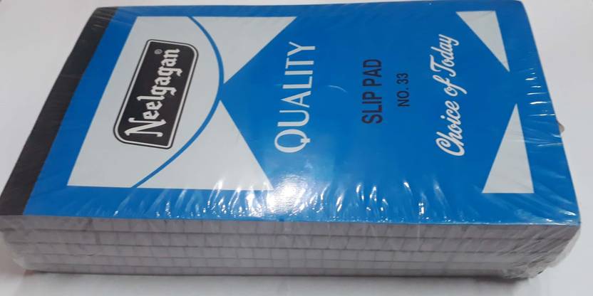 NEELGAGAN slip pad 33 (Pack of 5) Regular Note Pad ruled 160 Pages ...