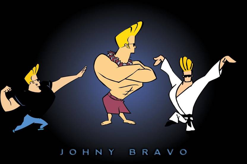 Cartoon Johnny Bravo Poster |Macho Barvo Poster| Decorative Wall Poster ...