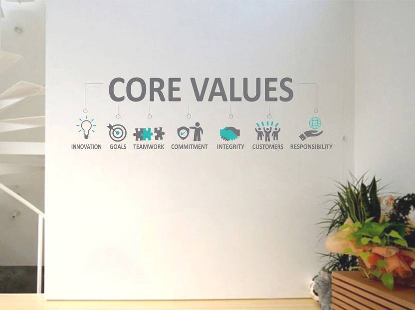 Decal O Decal Rawpockets Wall Decals ' Core Values - Office Quotes ...