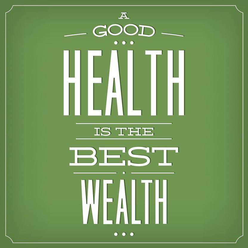 good health is the best wealth |Motivational Poster|Inspirational ...