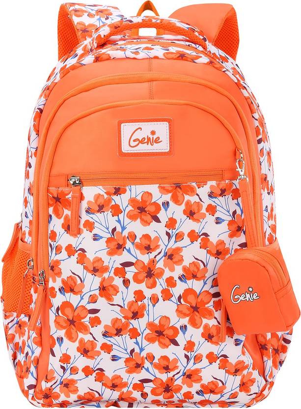 Flipkart.com | Genie Orange 19 L Backpack Waterproof School Bag ...