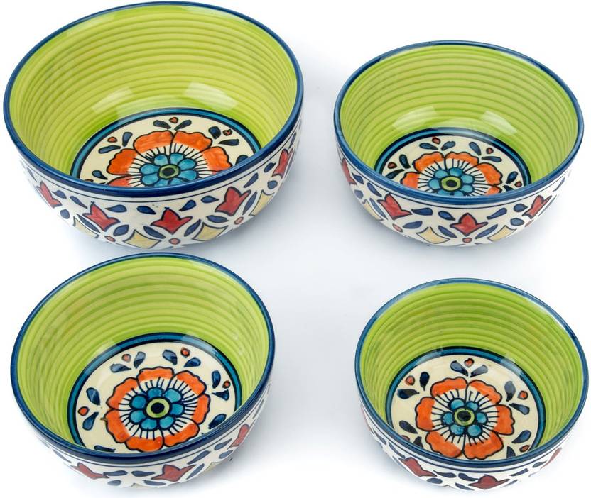 Articianzz Multi Color Hand Painted Bowls Ceramic Vegetable Bowl Price ...