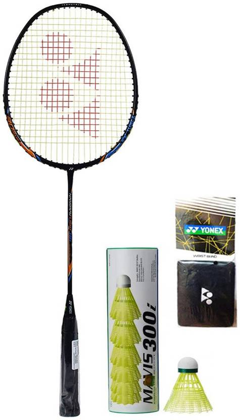 YONEX Combo of 9, 1 Nanoray Light 18i Badminton Racquet, 1 Full Cover ...