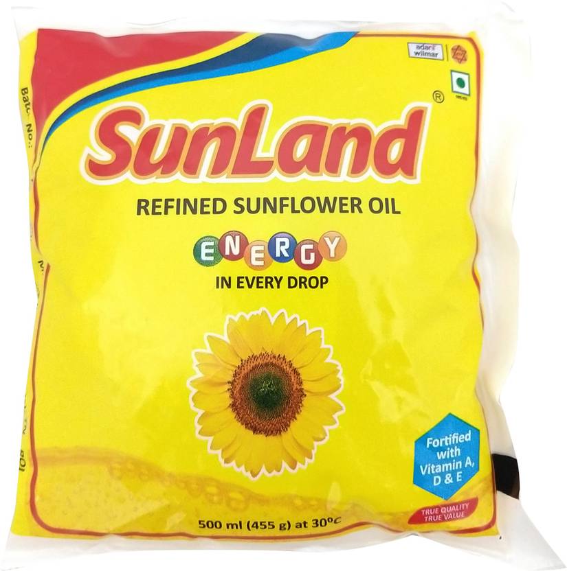 Sunland Refined Sunflower Oil Pouch Price in India - Buy Sunland ...