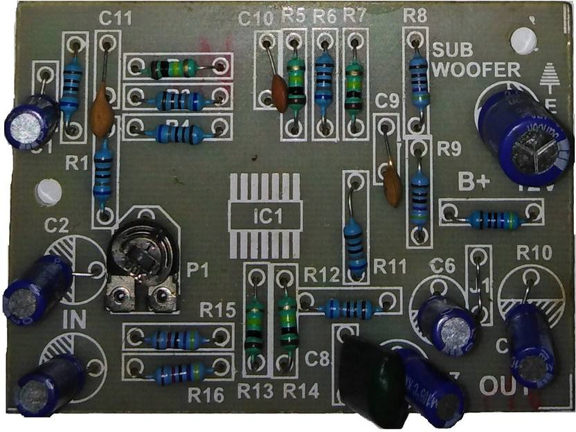 Zigshash Subwoofer Filter Board LM324 IC based Micro Controller Board ...