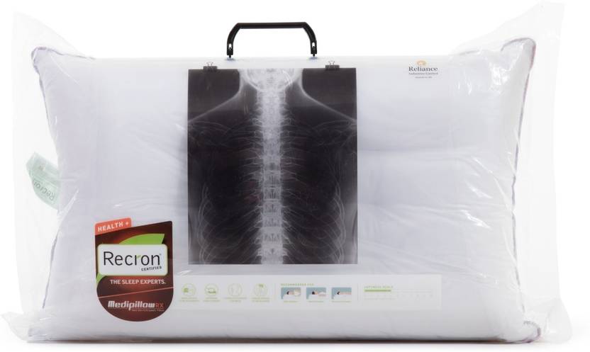 RECRON CERTIFIED Medi Microfibre Solid Sleeping Pillow Pack of 1 - Buy ...