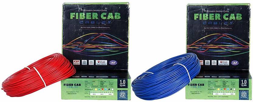 D'Mak Fiber-Cab PVC Insulated Wire 1.0 SQ/MM Single Core Flexible ...
