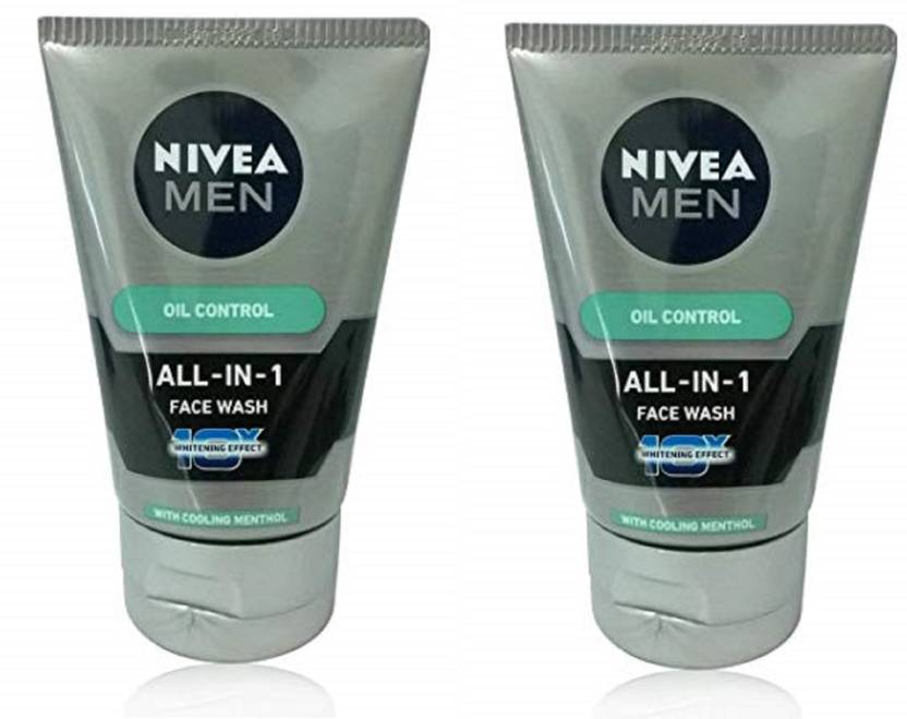 NIVEA 10X All in One Oil Control For Men 50ML Each (Pack of 2) Face ...