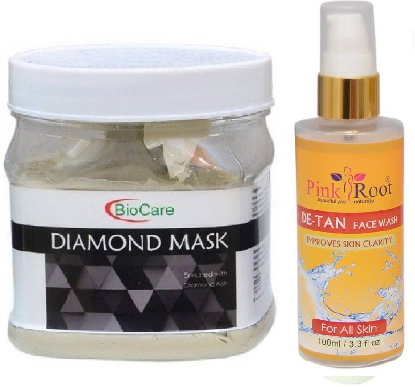 PINKROOT DE-TAN FACE WASH 100ML WITH BIOCARE DIAMOND MASK 500GM Price ... PINKROOT DE-TAN FACE WASH 100ML WITH BIOCARE DIAMOND MASK 500GM Price ...