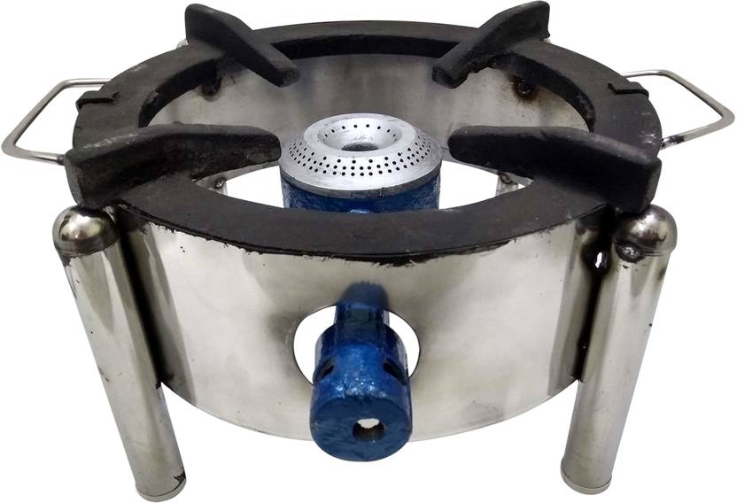 Freya 10 ROUND LPG GAS STOVE/BHATTI Stainless Steel Manual Gas Stove ...