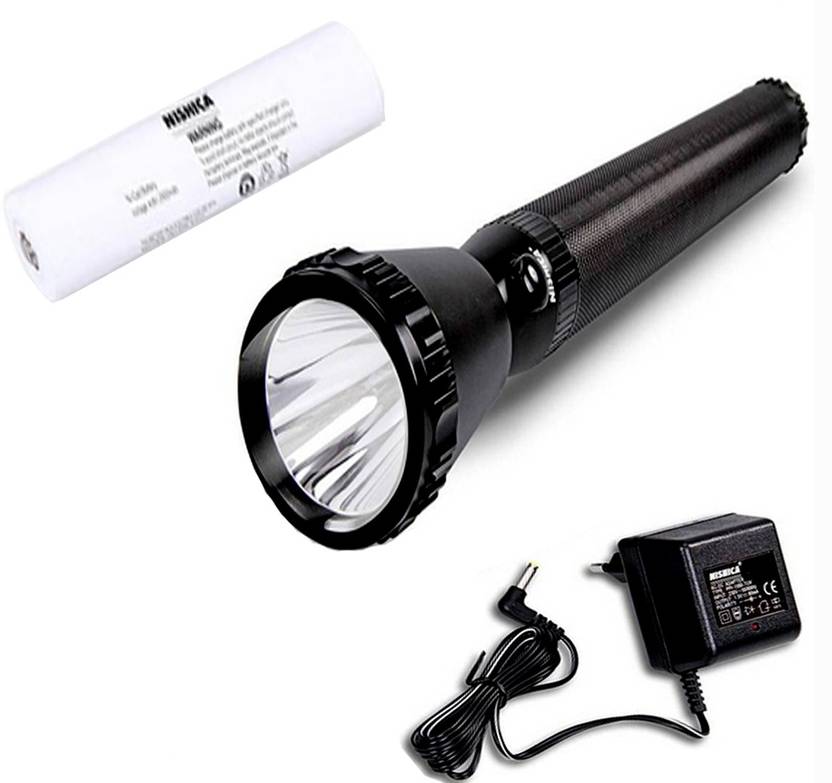NISHICA NS-M-445 Rechargeable Industrial Security Purpose Metal Torch ...