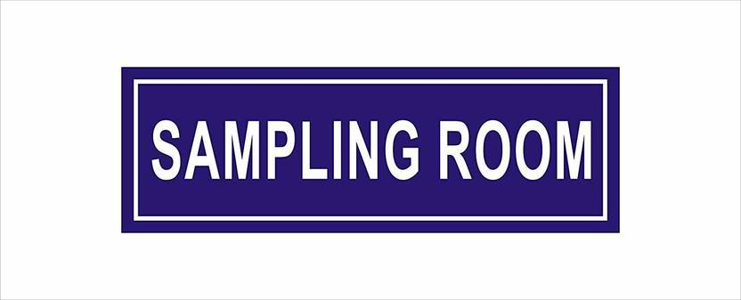 G&G Sampling Room-Sign Board, 3Mm Thickness,Acralic Sheet Material with ...