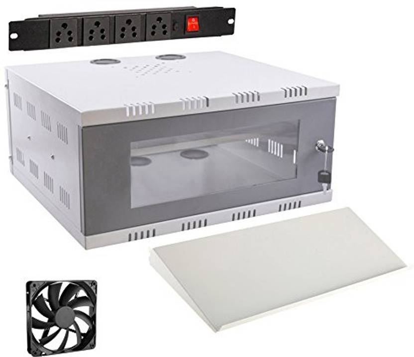 IMPULSE High Grade 6U CCTV/DVR/NVR Cabinet Box/DVR Rack Wall Mount with ...