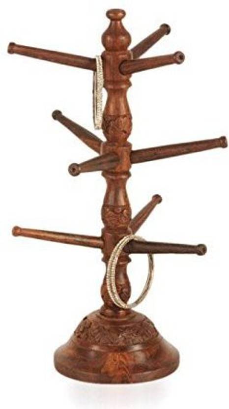 Jaipuri Craft Wooden Handcrafted Bangle Stand | Bangle Holder ...