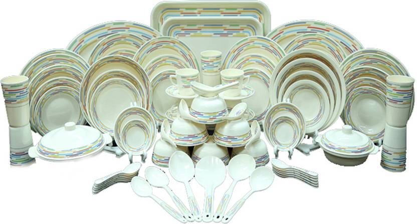 SHARIF Pack of 50 Melamin SHARIF P4 FULL DINER SET Dinner Set Price in ...